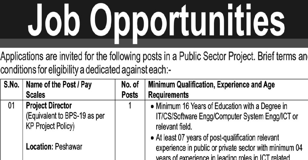 Public Sector Project Jobs 2023 Directors, Officers, Trainers and ...