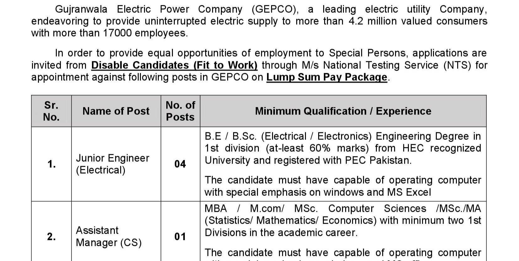 WAPDA Jobs