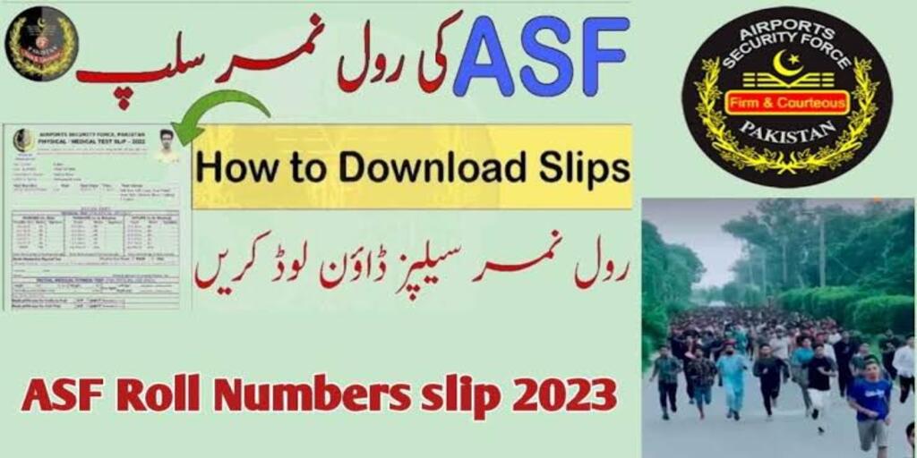 ASF Roll No Slip 2023 Download | ASF Roll No Slips for Physical Test