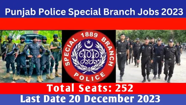 Punjab Police Jobs 2023 in Special Branch for Intelligence Operators