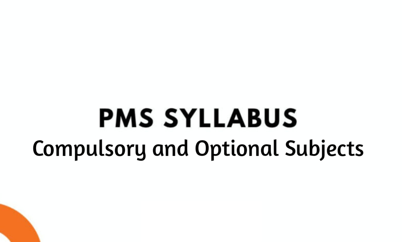 Pms Syllabus Of Education - Career Education